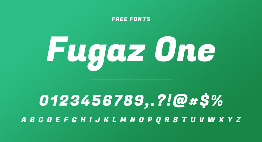 Fugaz One - 字体分类 - 黄蜂网 - 原创可商用设计作品