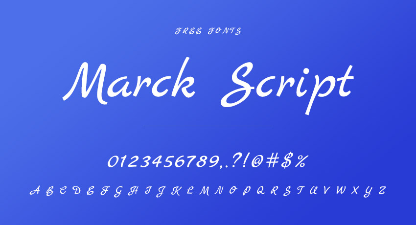 Marck Script - 字体分类 - 黄蜂网 - 原创可商用设计作品
