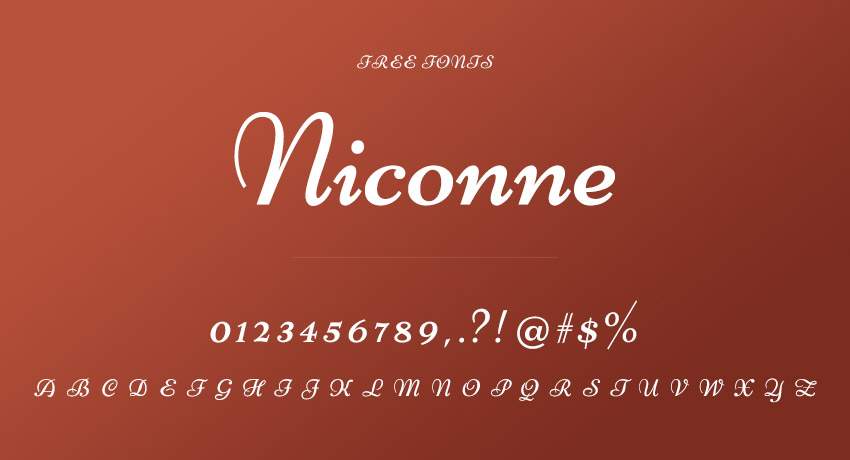 Niconne - 字体分类 - 黄蜂网 - 原创可商用设计作品