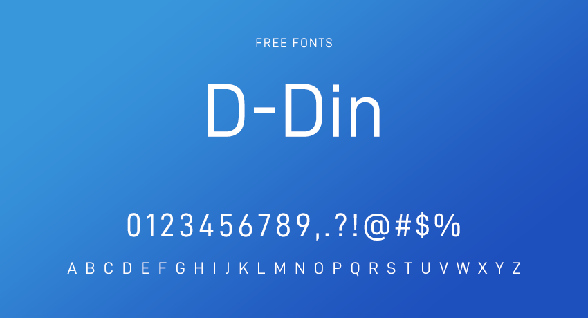 D-DIN PRO - 字体分类 - 黄蜂网 - 原创可商用设计作品